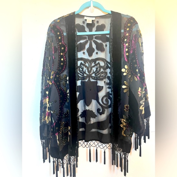 Metaphor | Tops | Vintage Metaphor Burnout Velvet Tunic | Poshmark